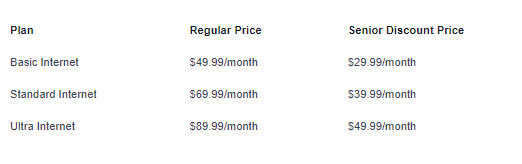 Spectrum Internet Senior Discounts