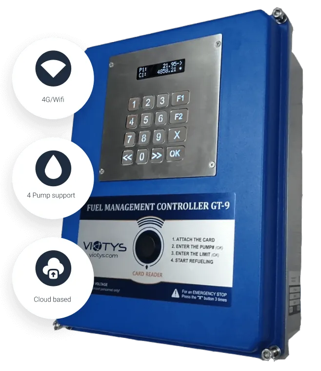 VIOTYS Fuel management controller GT-9 for gas stations and mobile ...
