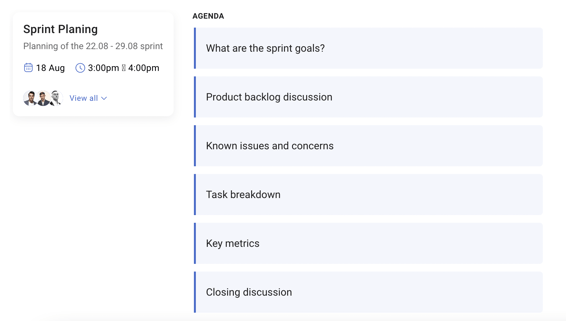 The Sprint Meeting Agendas Every Agile Company Needs | Sync - Webflow HTML Website Template