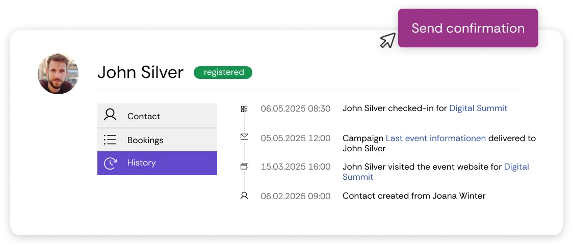 Oniva - Take full control over your event at all times
