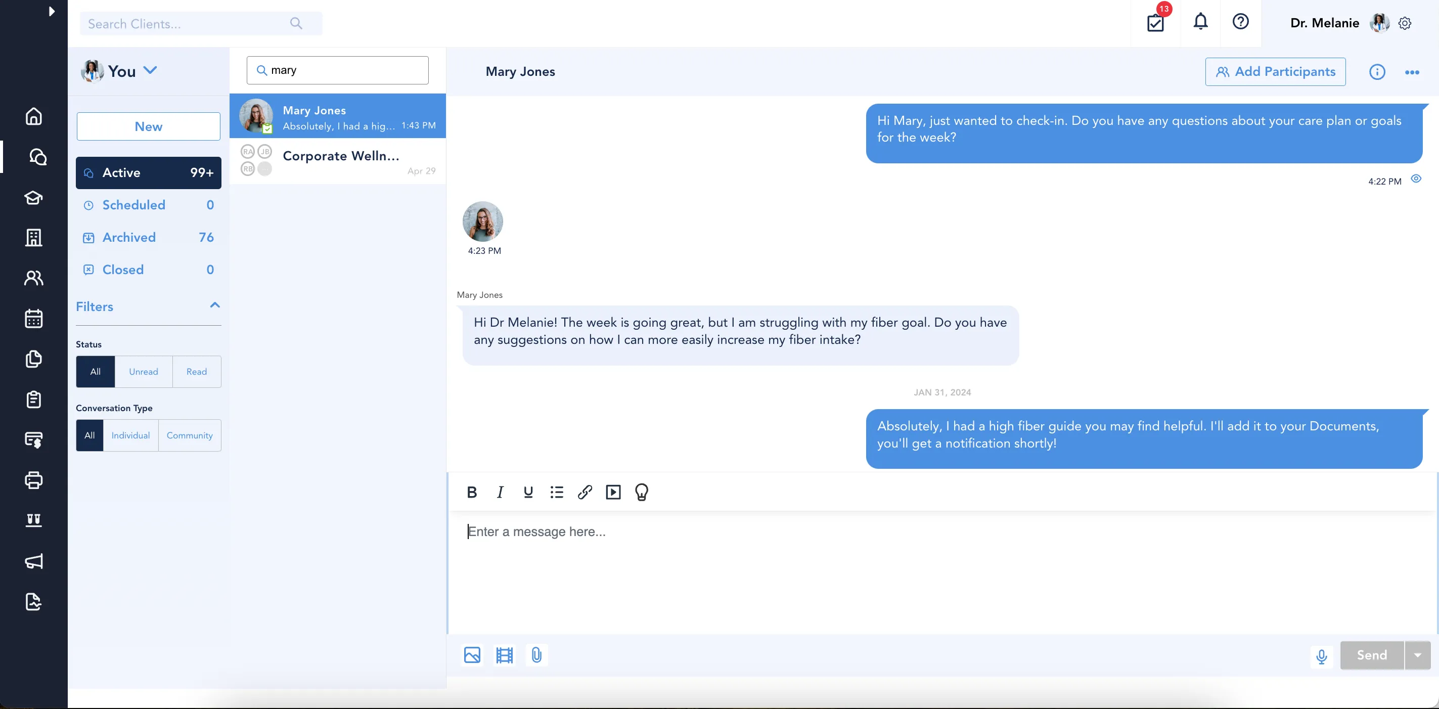 HIPAA Compliant Messaging for Telehealth | Healthie