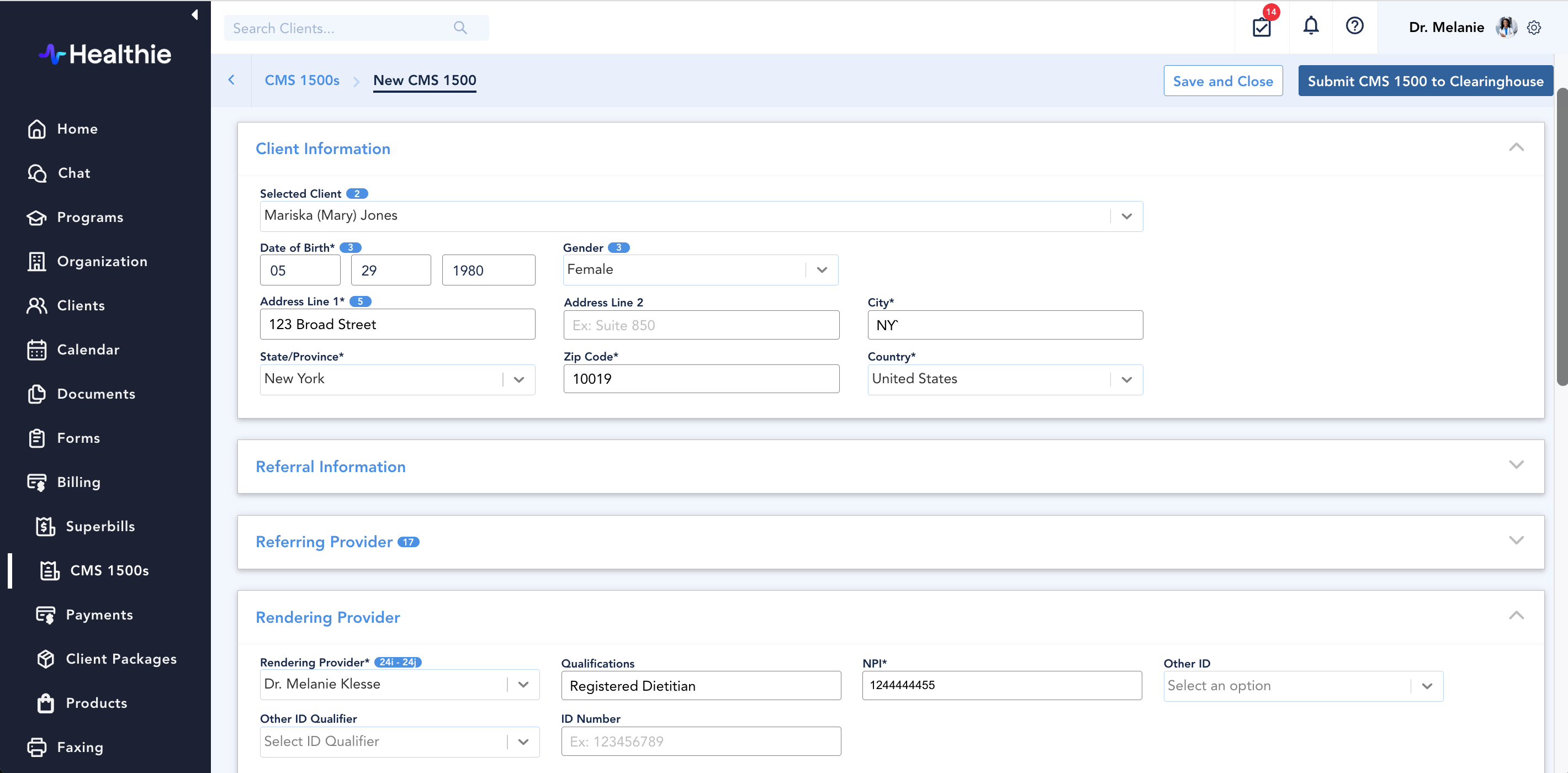 Ease Insurance Claim Submission | Healthie