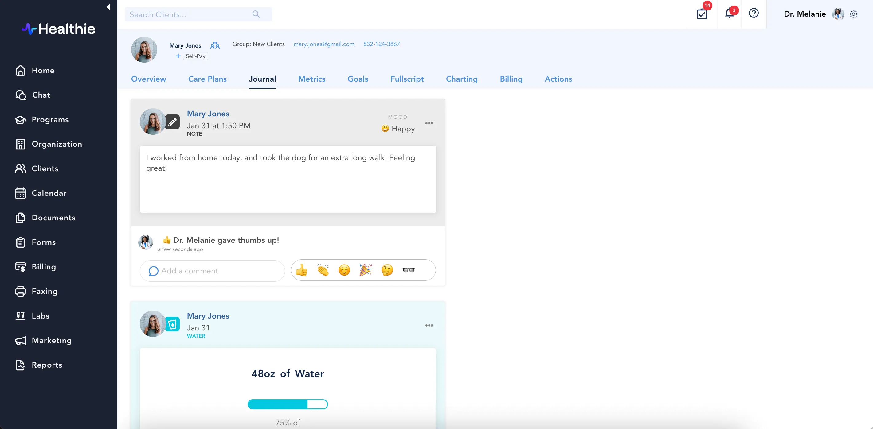 Patient Journaling for Engagement & Care | Healthie