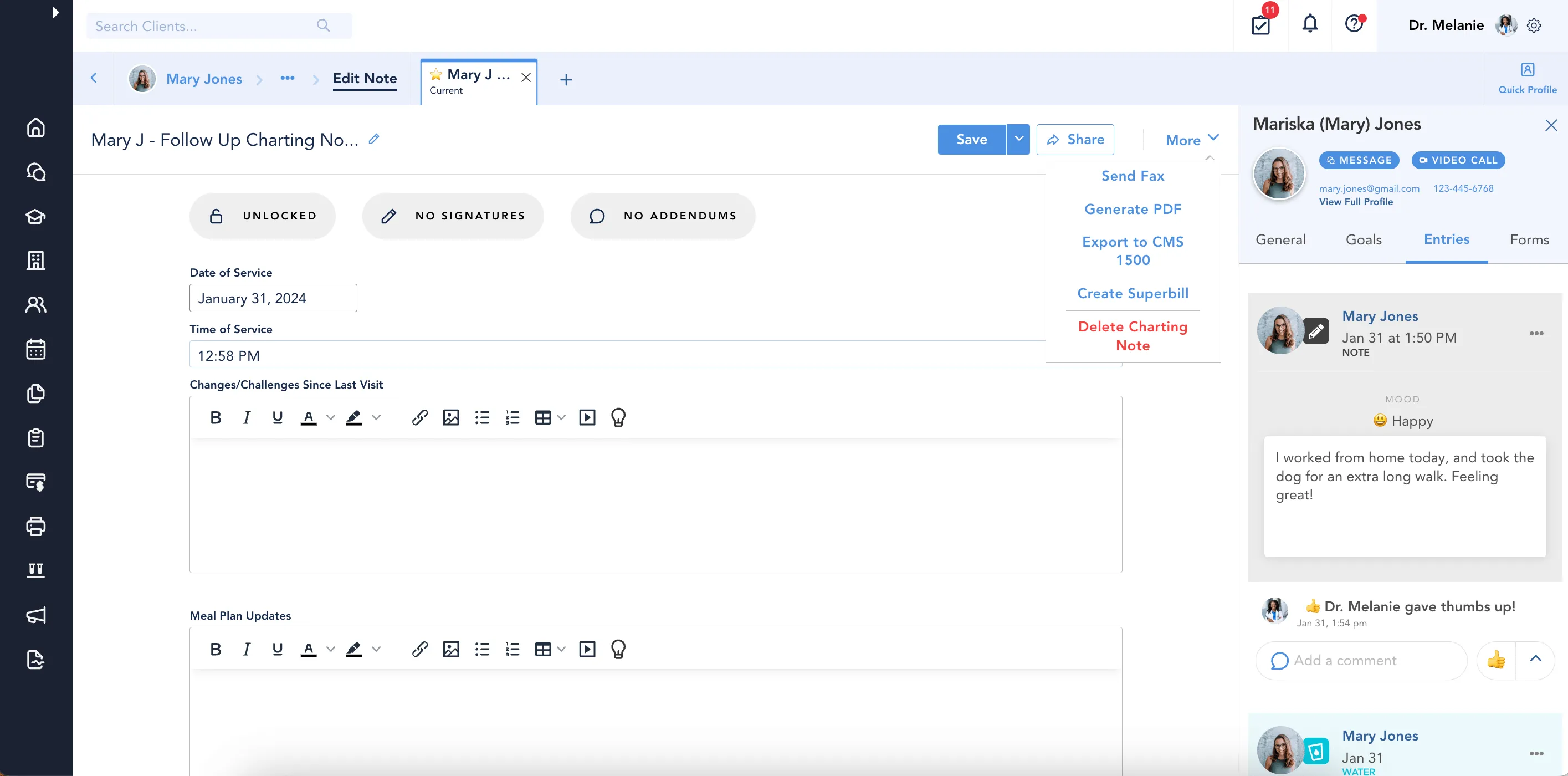 Client Intake Forms & Medical Chart Templates | Healthie