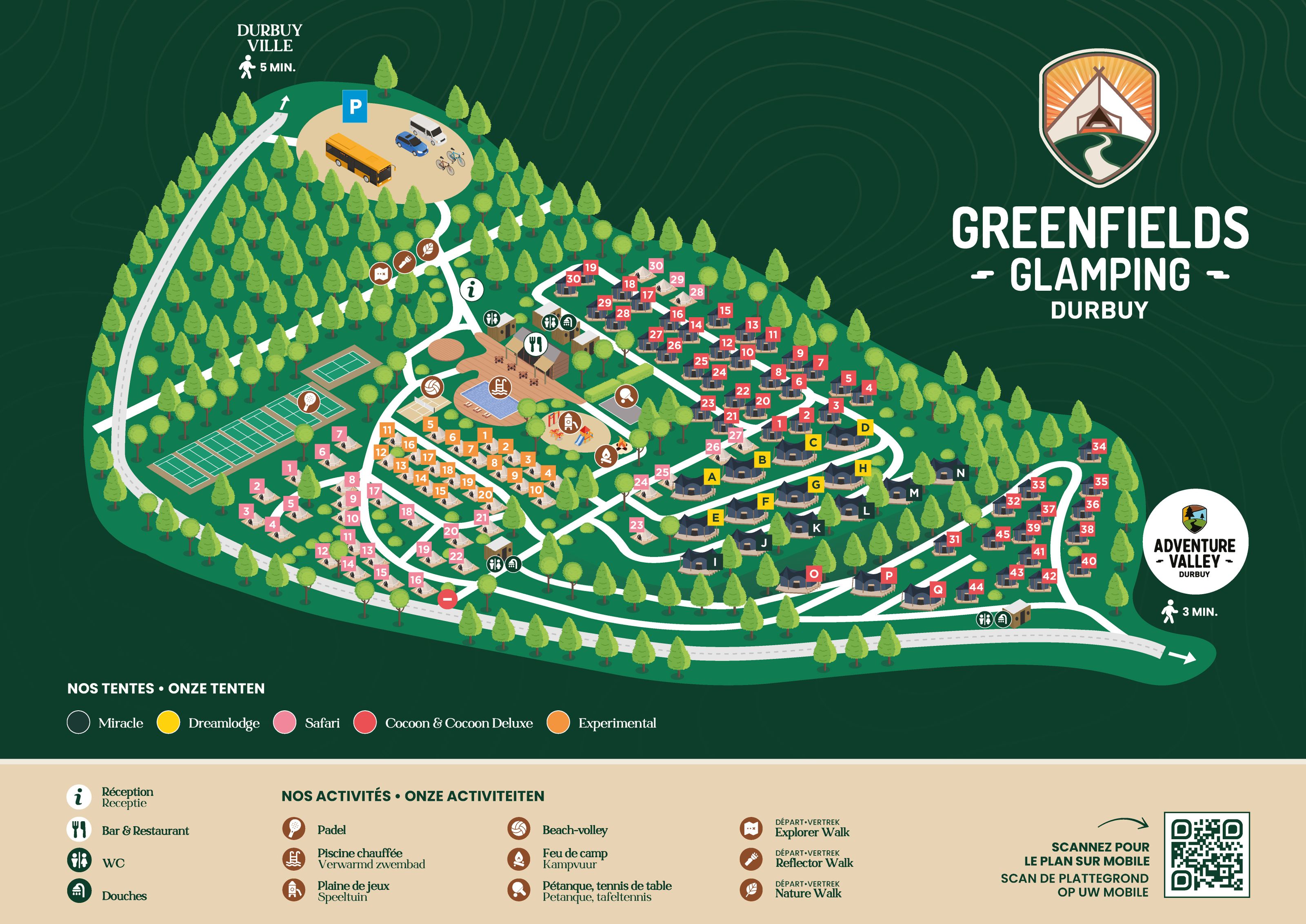 Kaart - Durbuy Green Fields