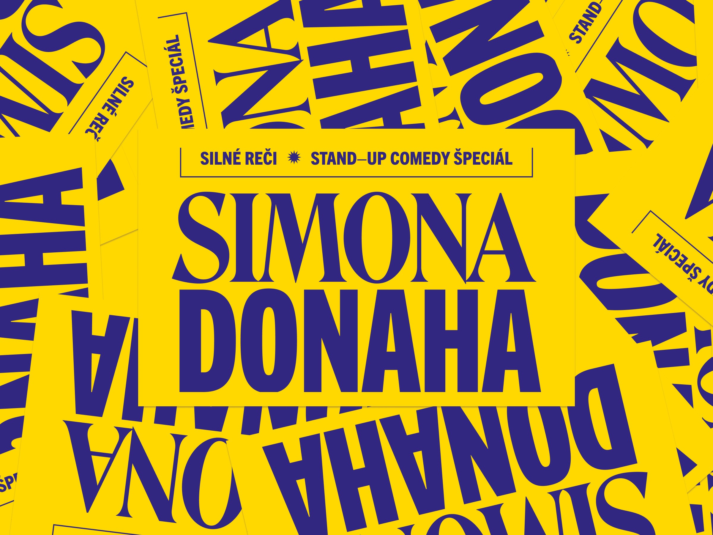 Diorama — Simona Stand Up Comedy Special — Modern and bold visuals crafted for Simona Donaha ...