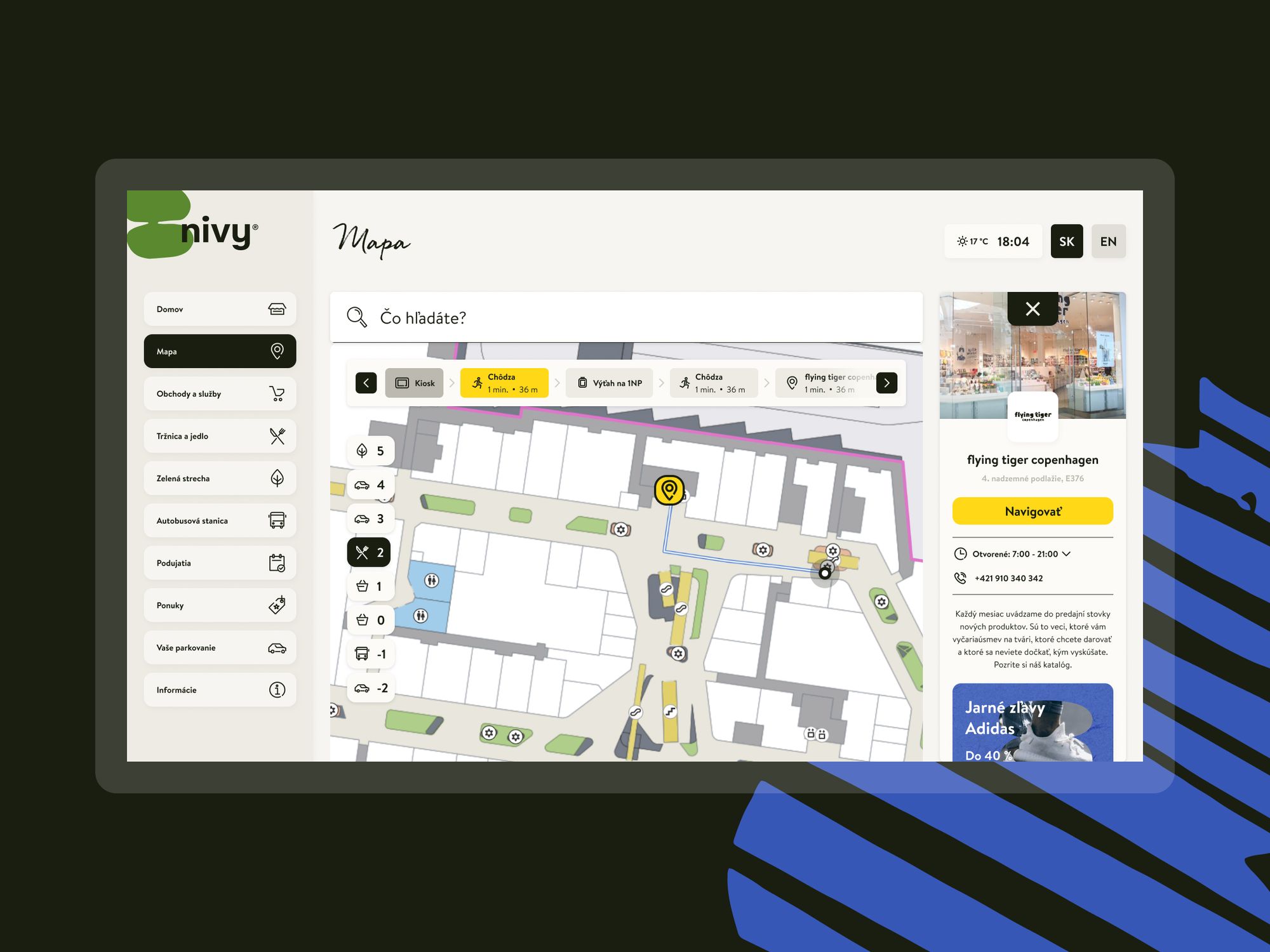 Diorama — Nivy Mall Kiosk — Interactive kiosk app for Nivy Mall ...