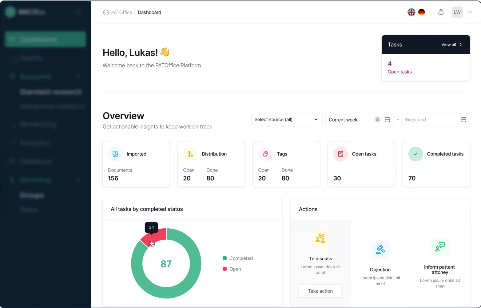 PatOffice patent monitoring software