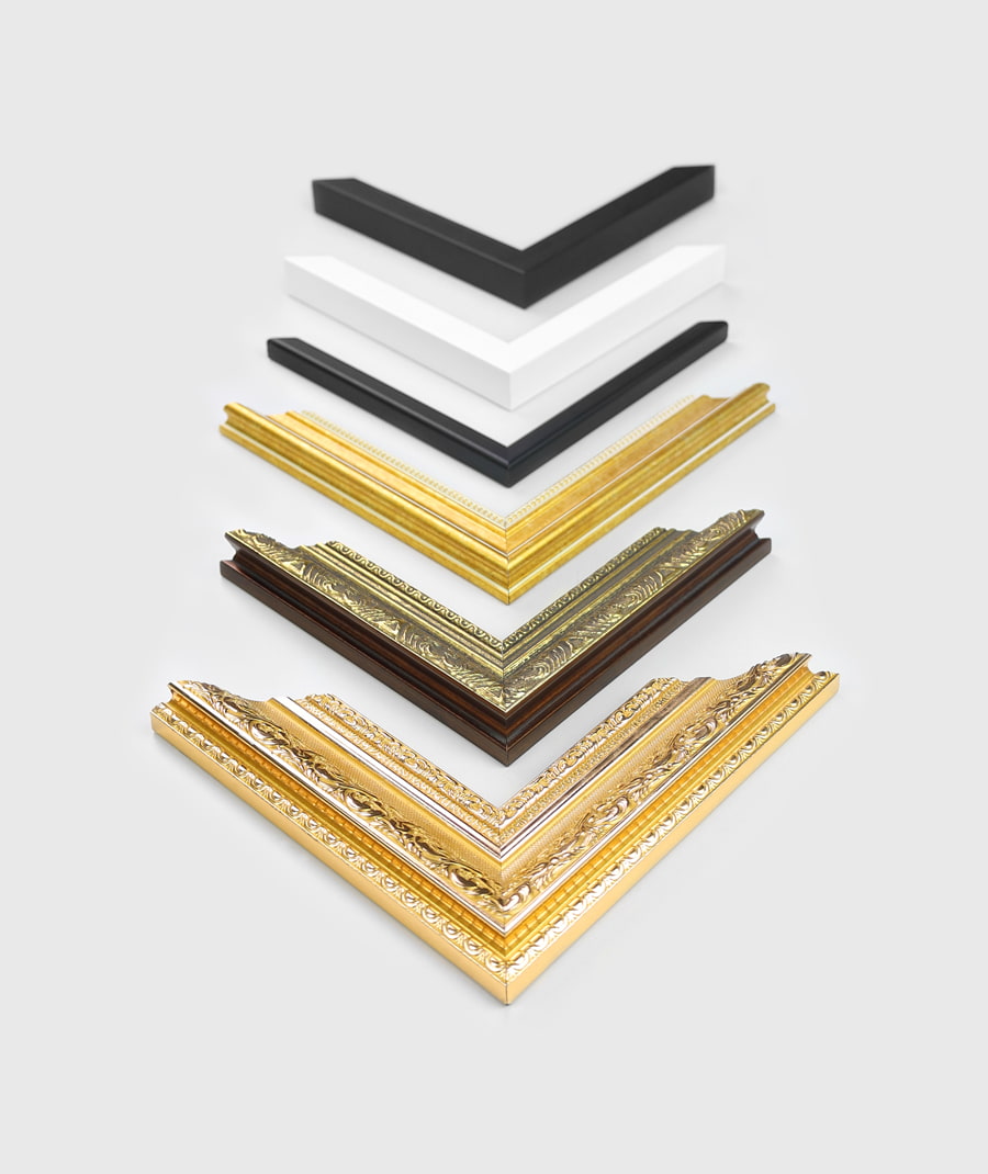 Modern Gold Frame Matte Poster | Printseekers‏‏‎‏‏‎‏‏