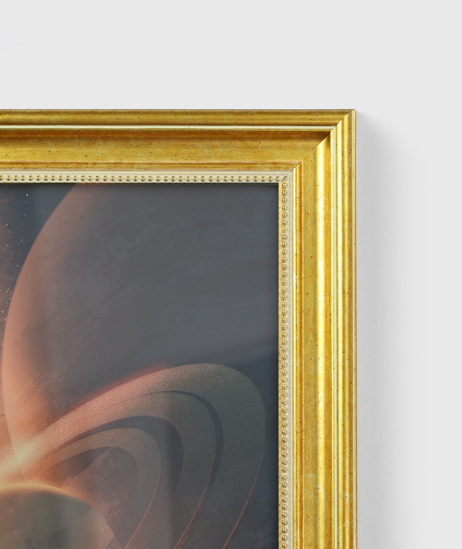 Modern Gold Frame Matte Poster | Printseekers‏‏‎‏‏‎‏‏