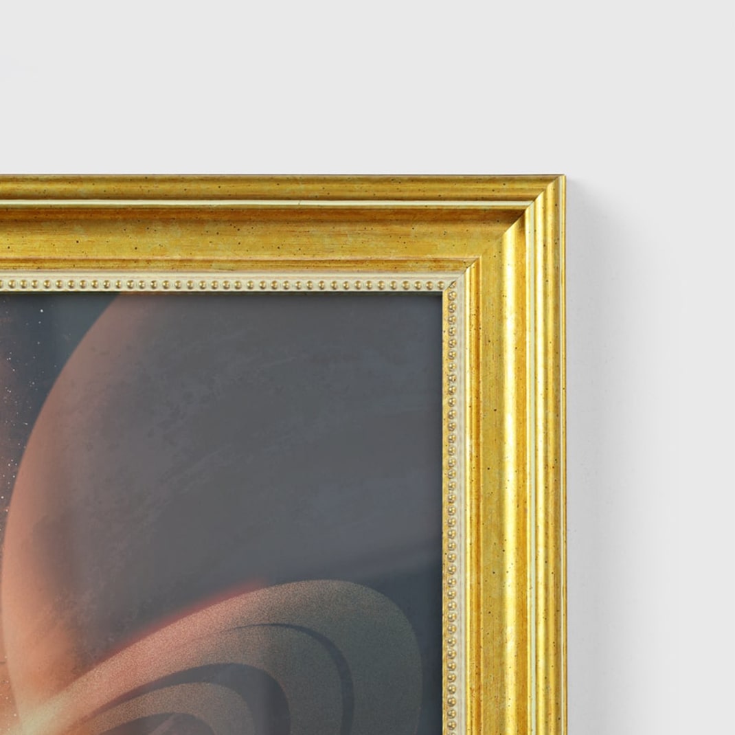 Modern Gold Frame Matte Poster | Printseekers‏‏‎‏‏‎‏‏