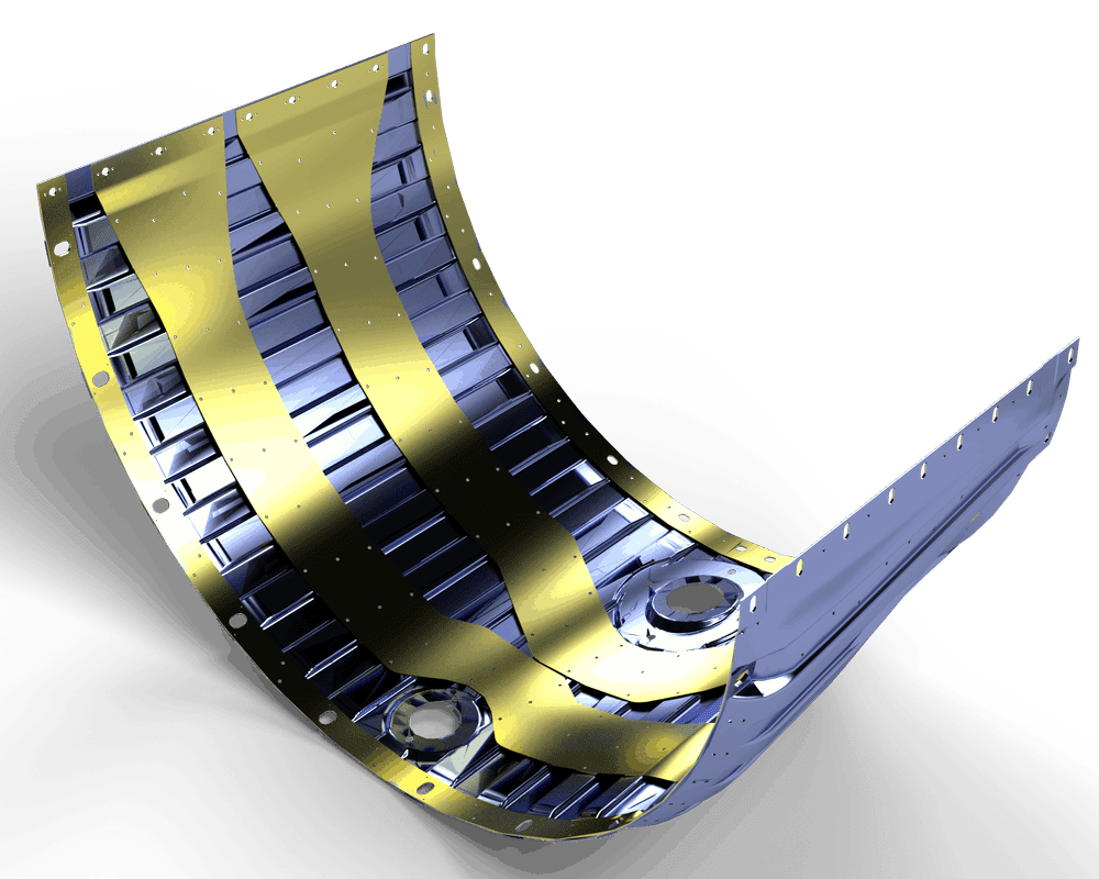 Aircraft Feet and Mylar Design Drawing | CAD / CAM Services INC.