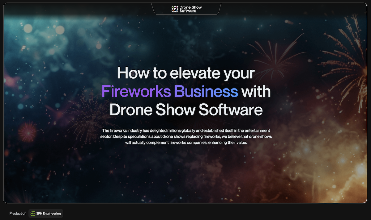 Elevate your Firework Business with Drone Show Software