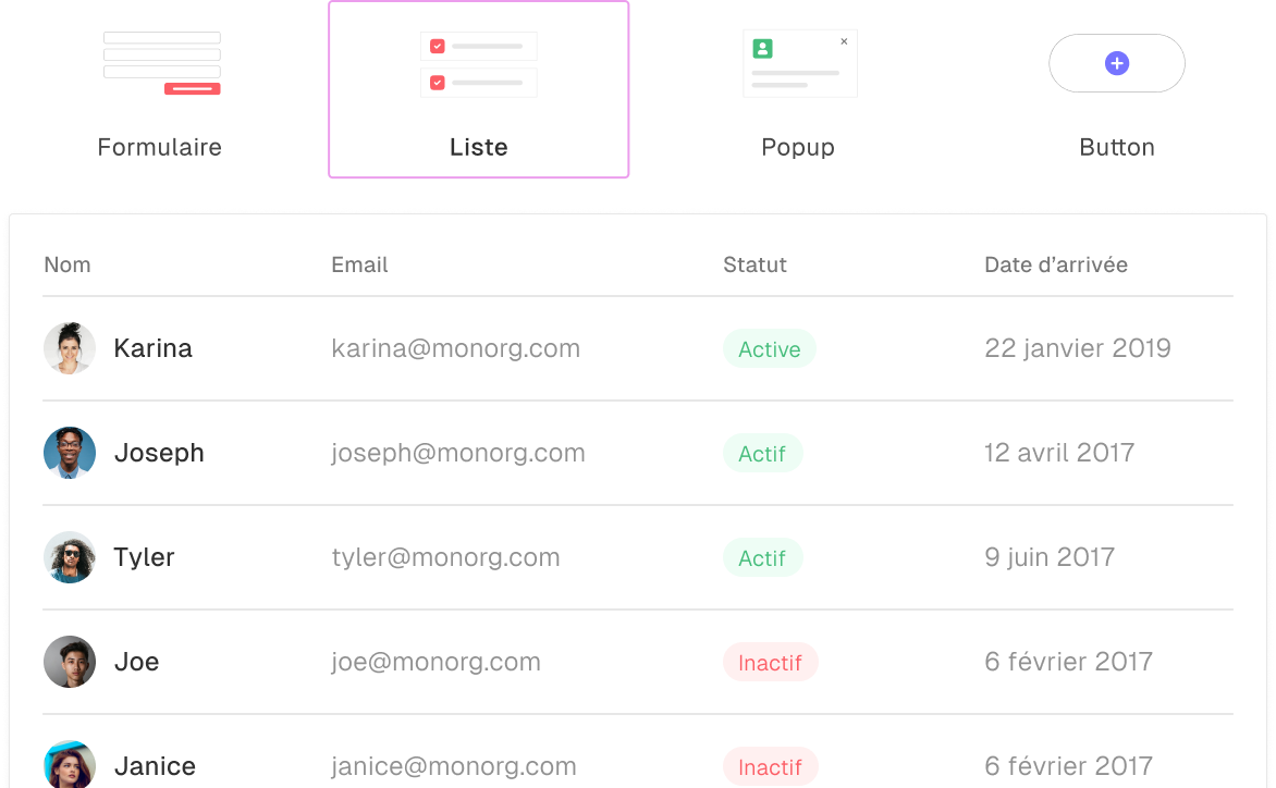 Low-Code - Simplicité - Développement rapide d'applications métiers