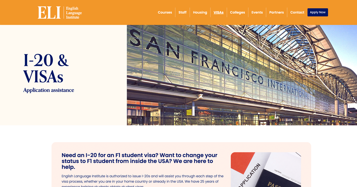 San Francisco I-20 Visa