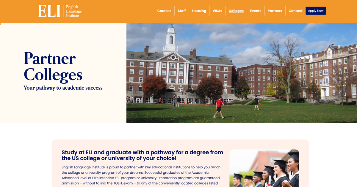 College Partners | English Language Institute