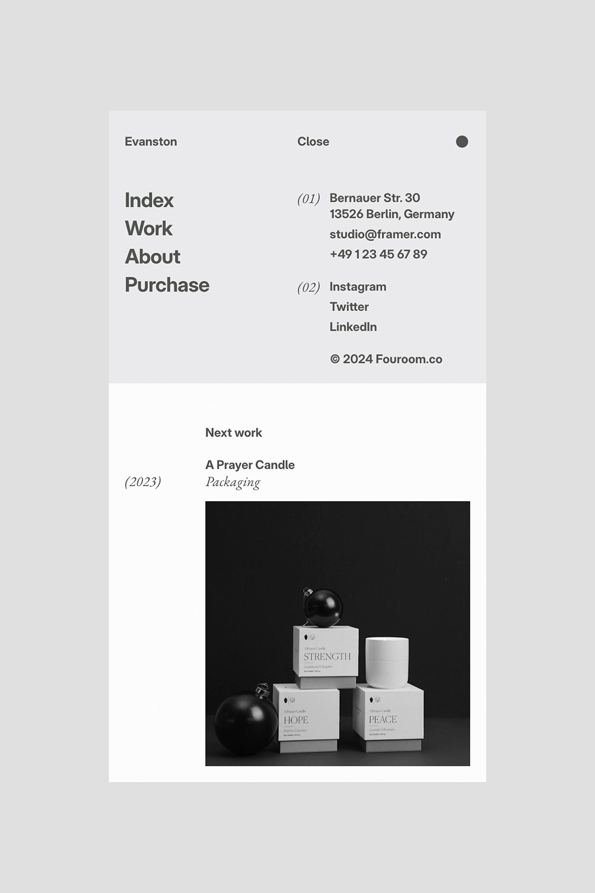 Willson—Framer Portfolio Template