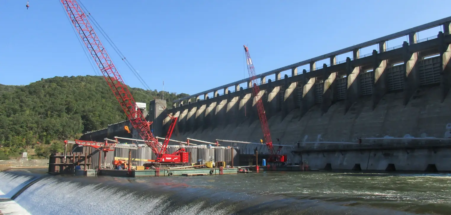 Bluestone Dam: Phase 5 Cofferdam | Brayman Construction