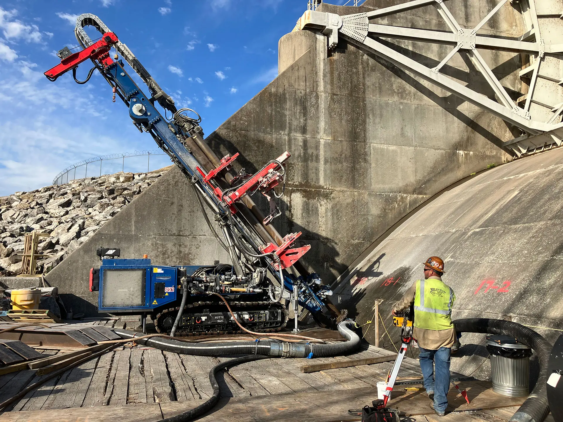High Capacity Dam Anchors | Brayman Construction
