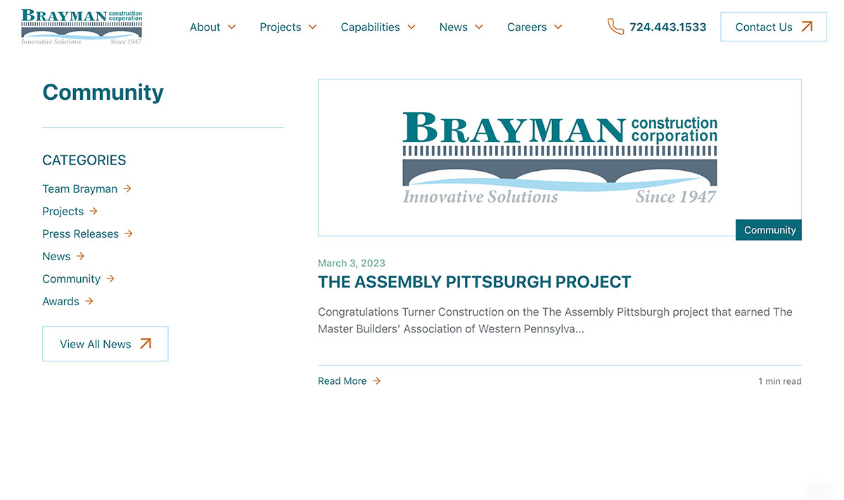 Community | Brayman Construction