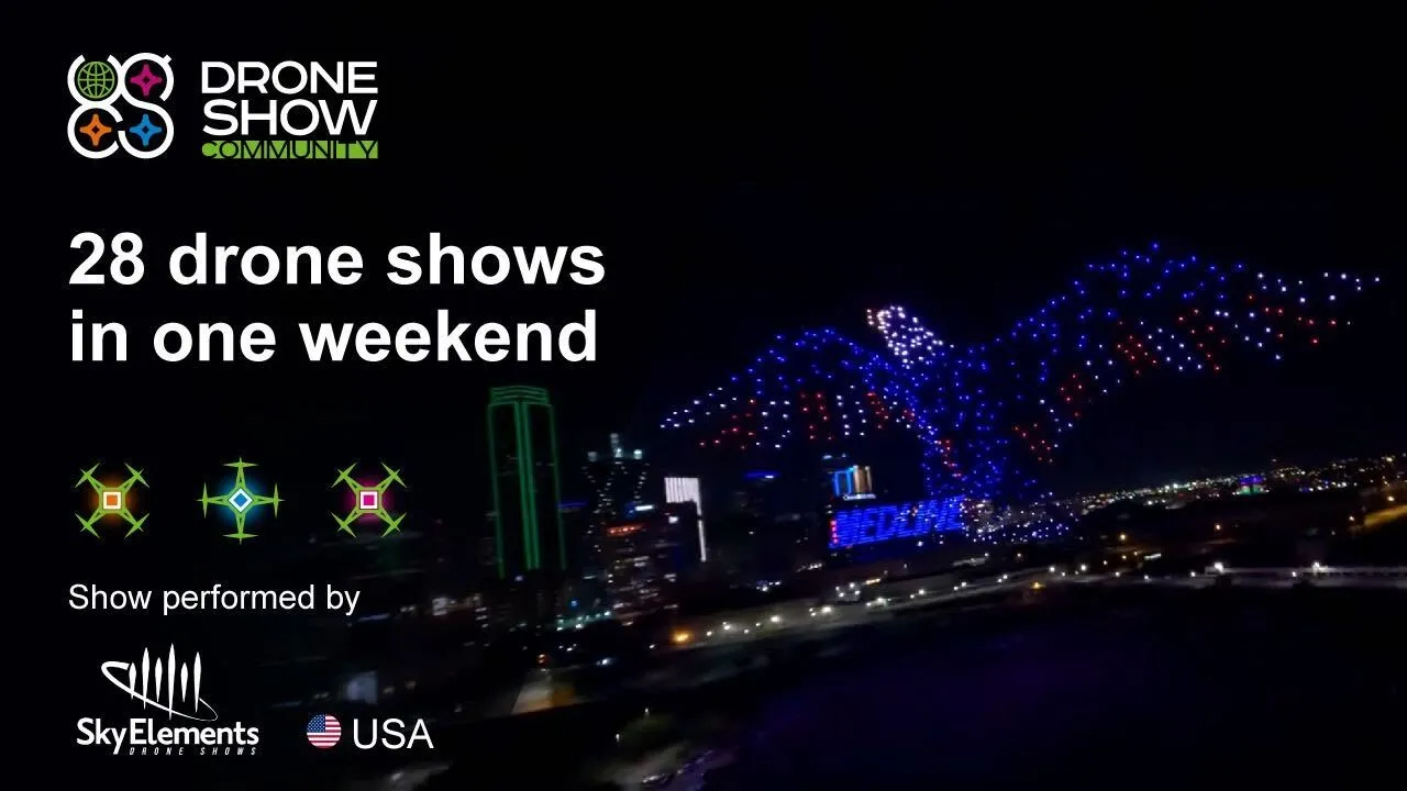 Fourth of July weekend drone shows