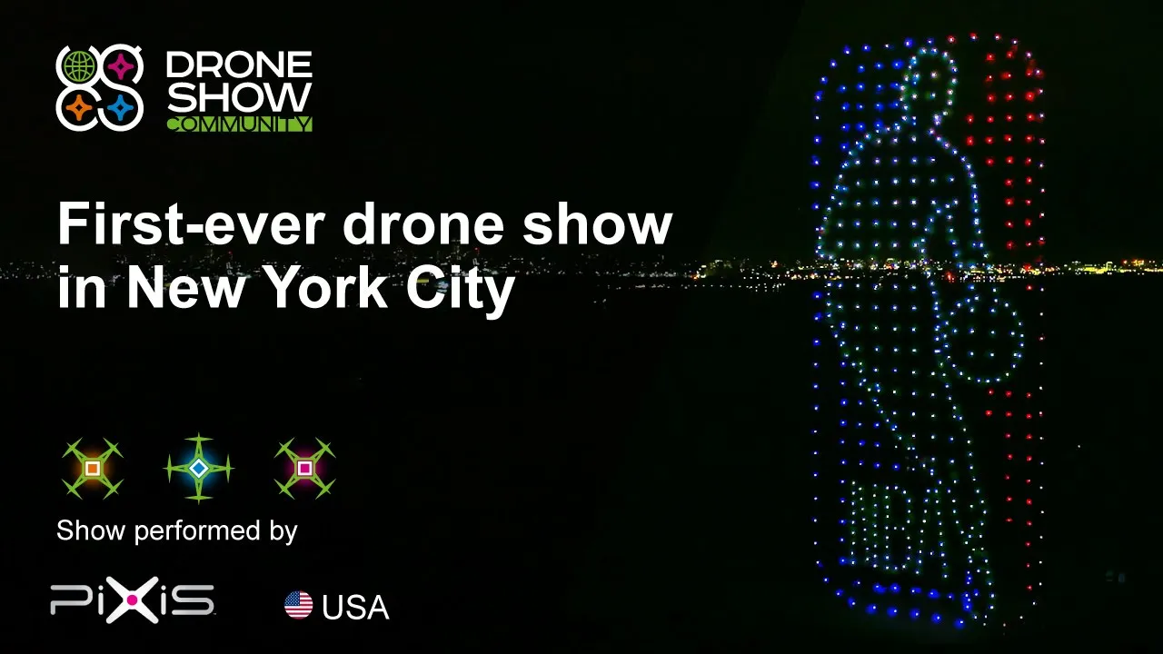 First-ever drone show in New York City