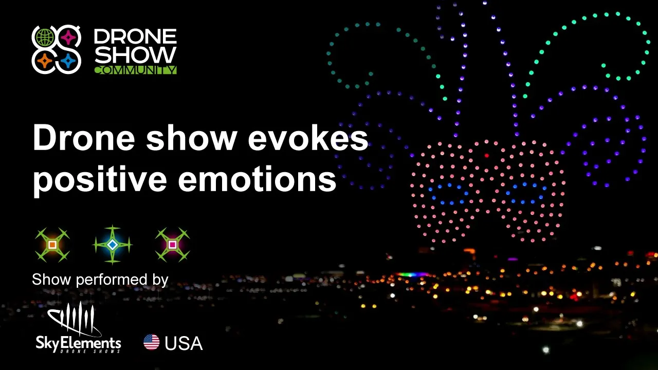 Drone show evokes positive emotions