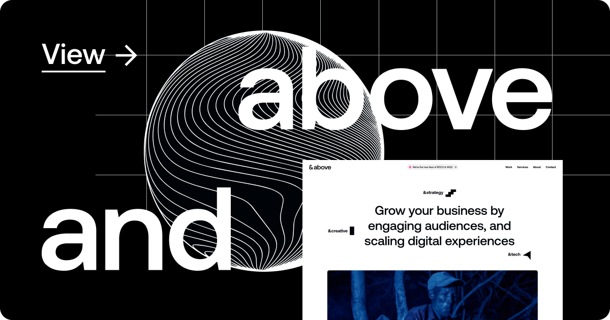 &above - Strategy, Creative & Product for Tech Brands