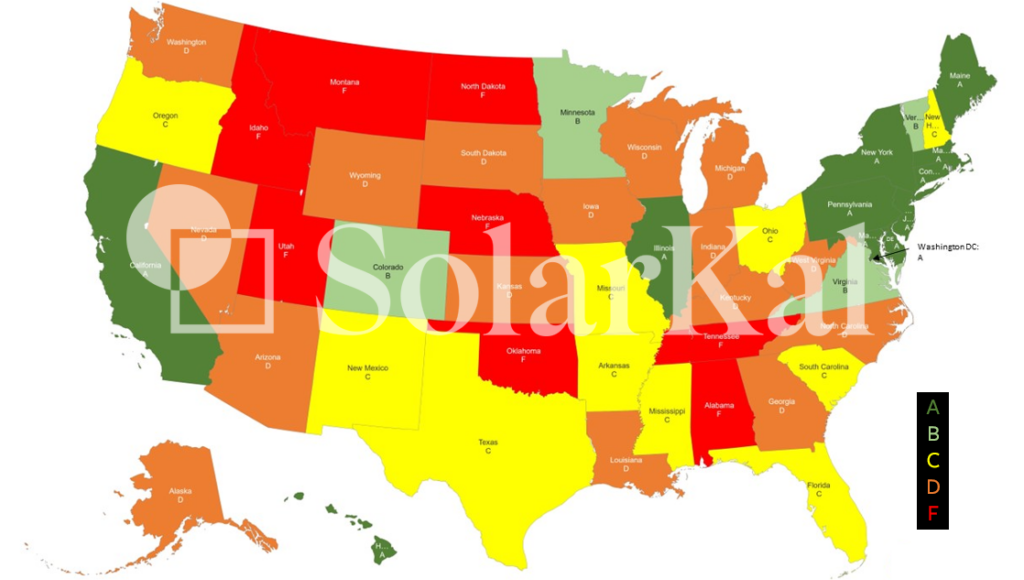 The 50 States of Solar: An Inside Look at How SolarKal Grades Each ...