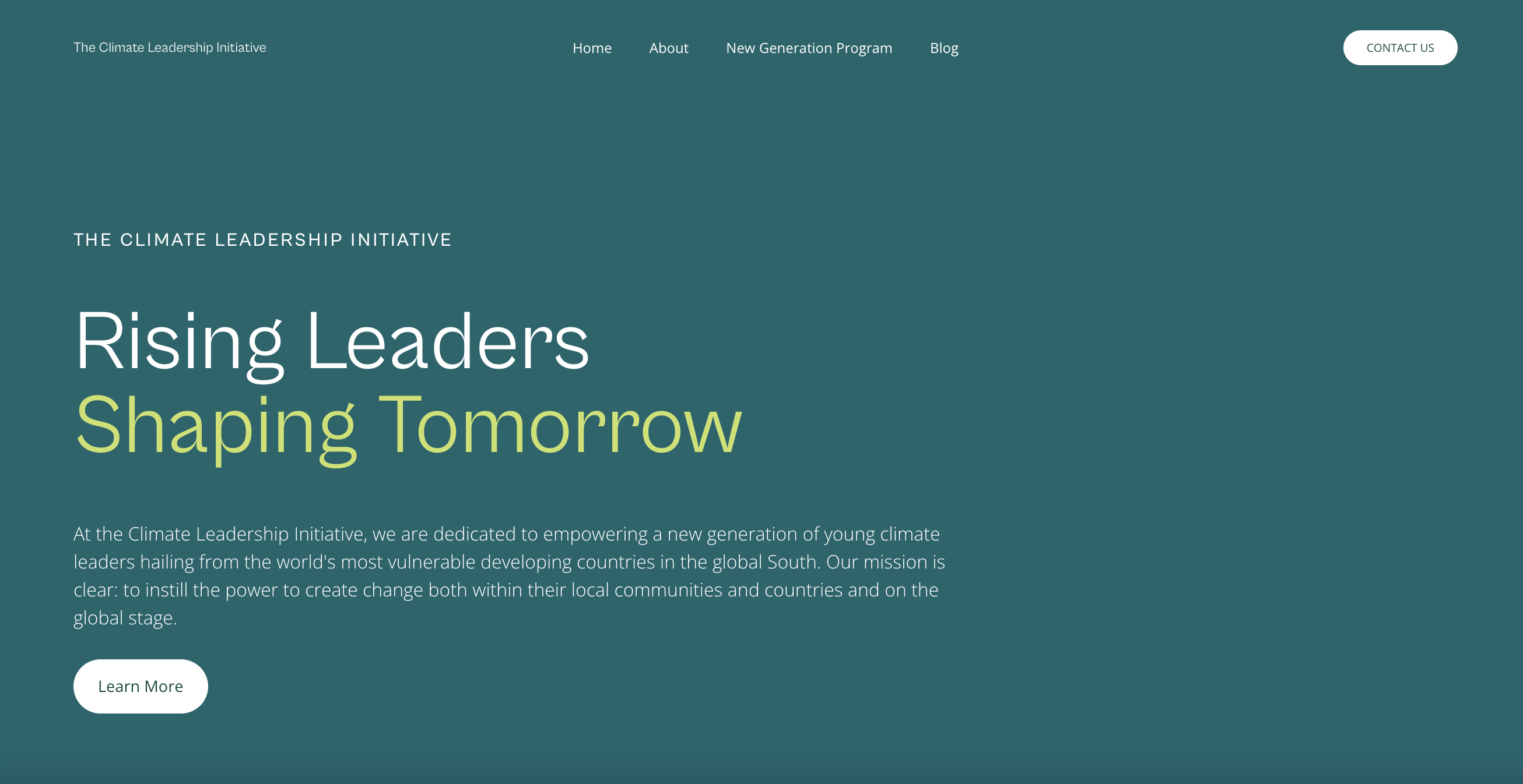 Climate Leadership Initiative | Empowering Young Climate Leaders