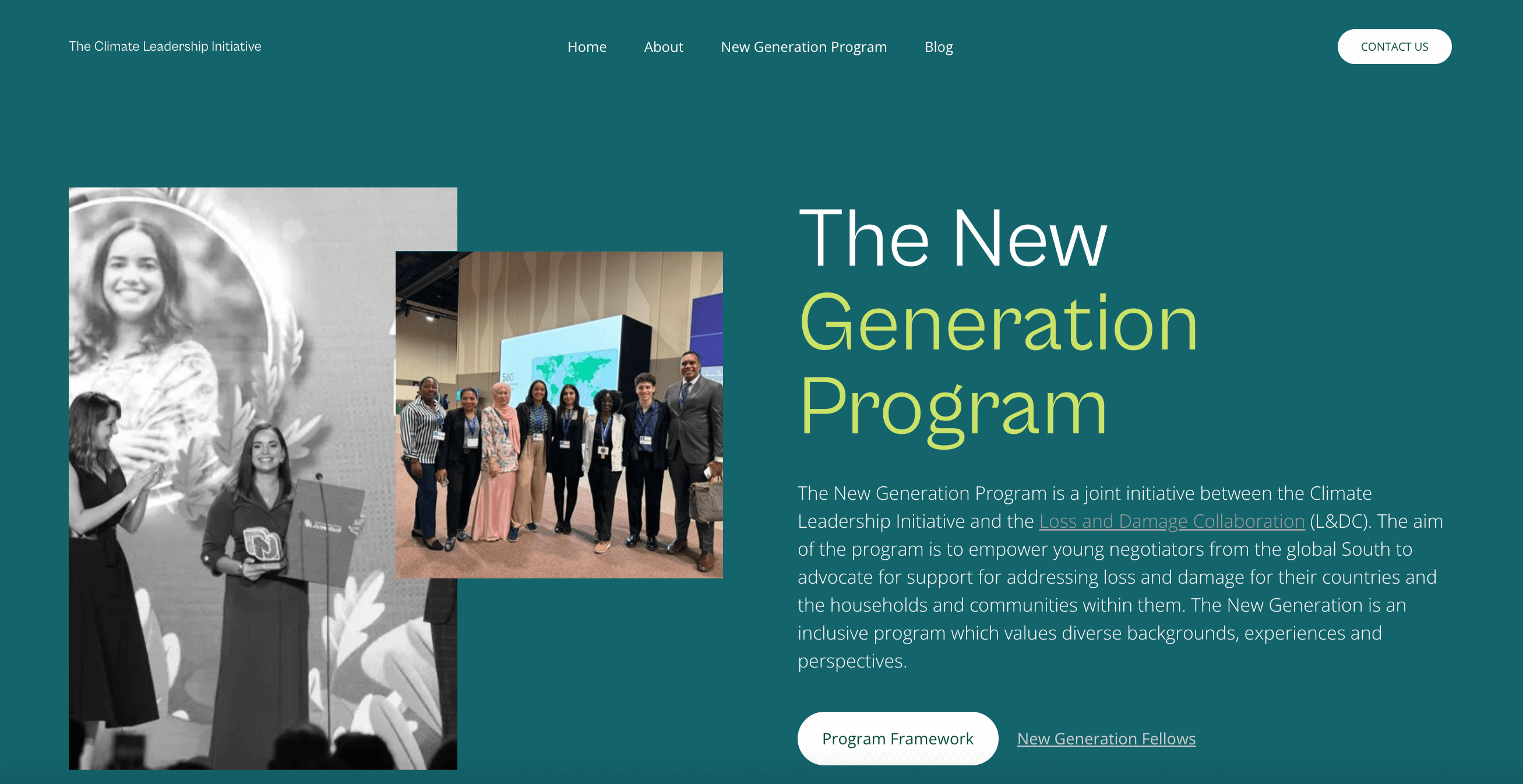 The New Generation Programme | Climate Leadership initiative