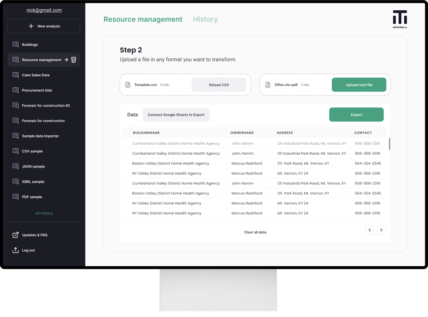 Datatera.ai: Transform Files & Websites into Structured Data Effortlessly