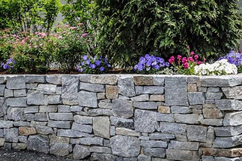 Artistic stone walls