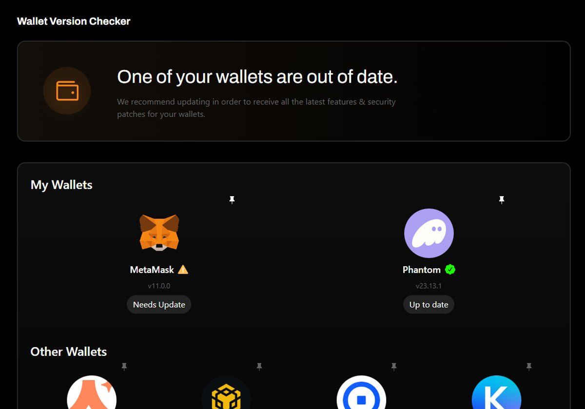 INTRODUCING THE SECURITY DASHBOARD: IMPROVE WALLET HEALTH | Wallet ...