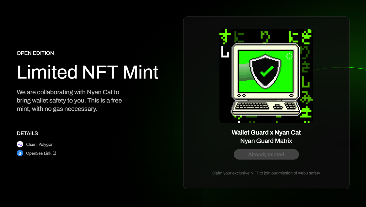 WALLET GUARD X NYAN CAT: WALLET SAFETY COLLAB | Wallet Guard Academy