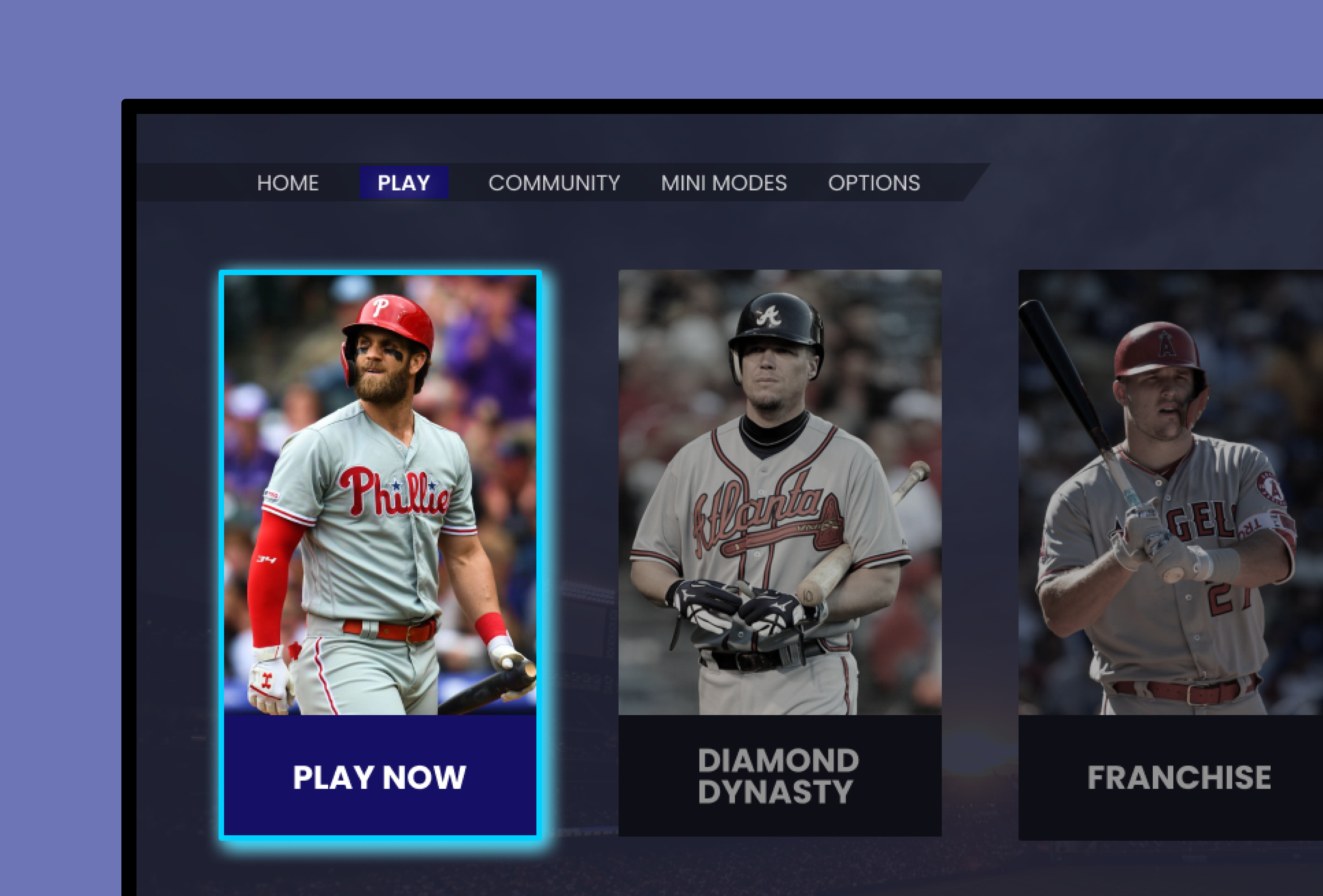 MLB The Show Menu Redesign - Anthony DeMario