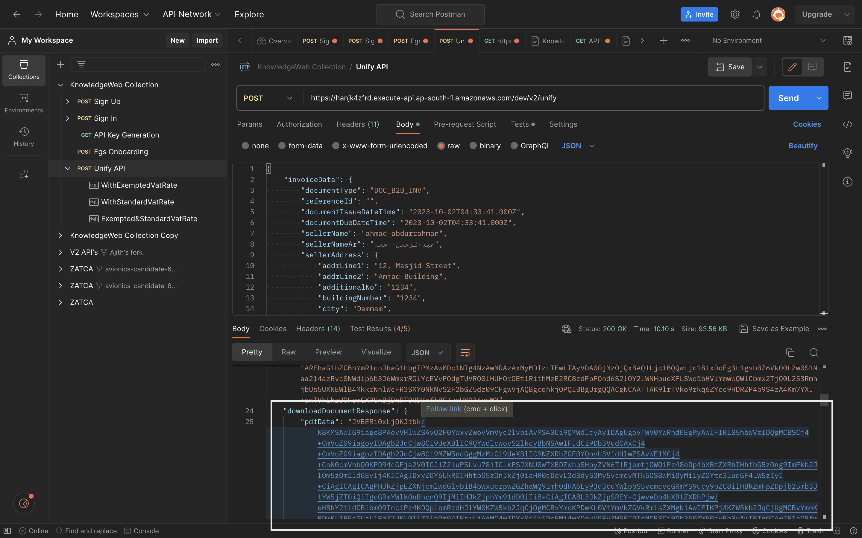Zatca E-invoicing APIs
