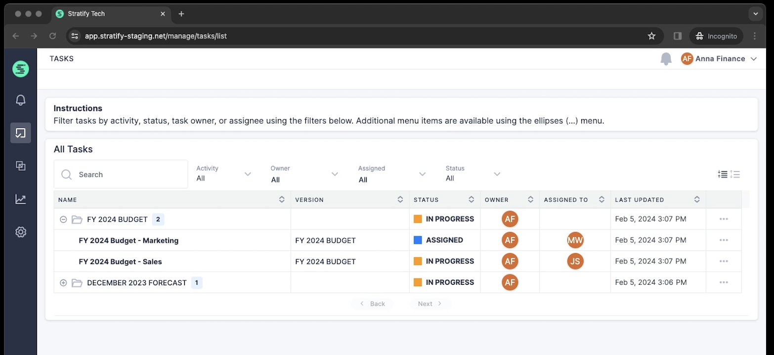 How to Use Workflows for Collaborative Budgeting in Stratify