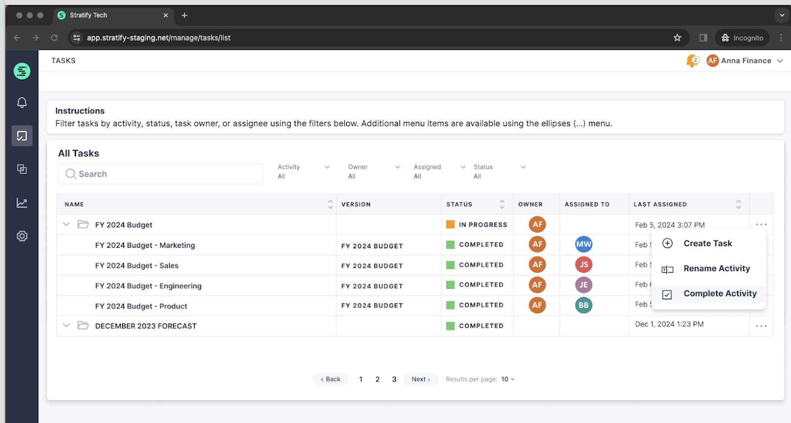 How to Use Workflows for Collaborative Budgeting in Stratify