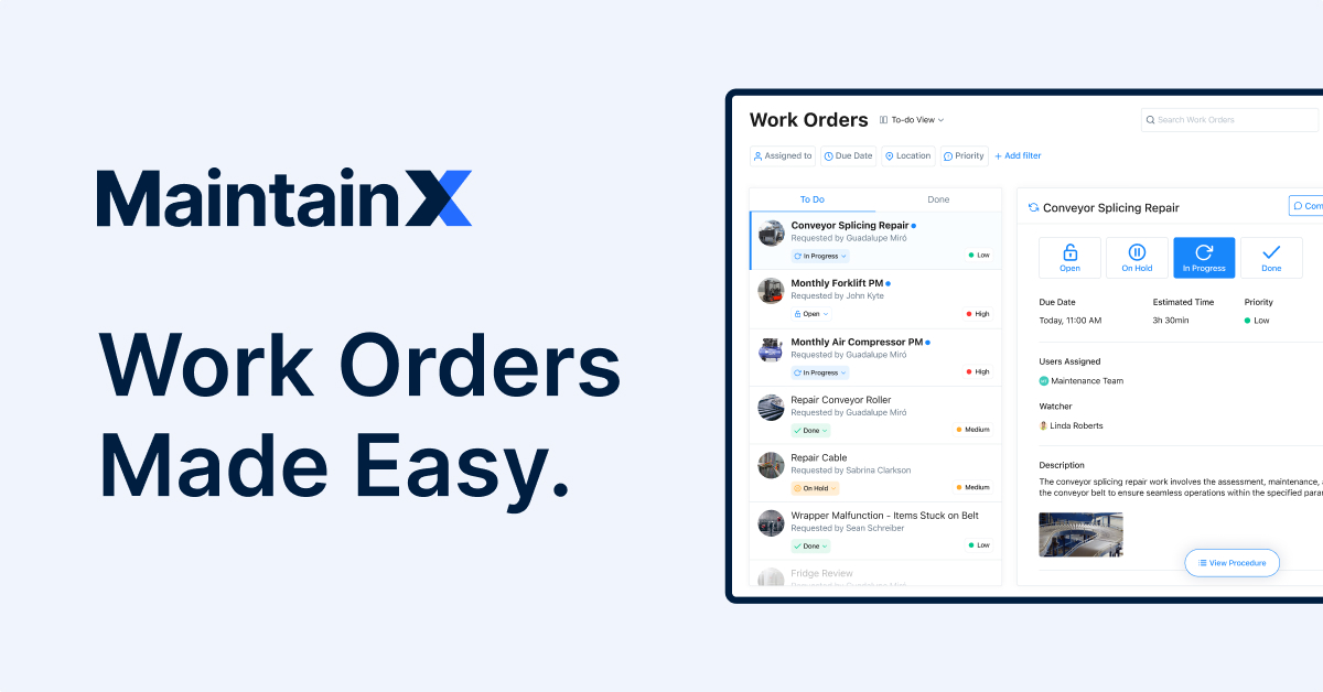 Preventive Maintenance | Use Cases | MaintainX