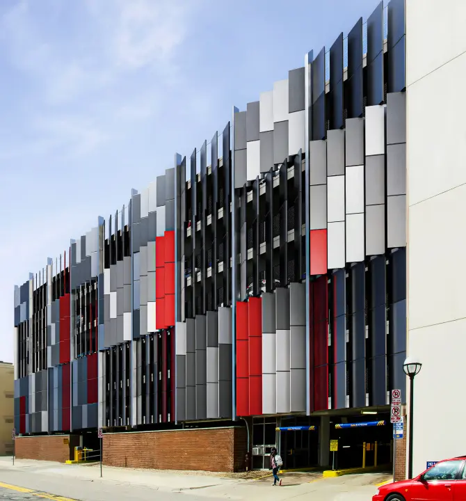 Solar parking facades - Energizing every level. Power on full display.