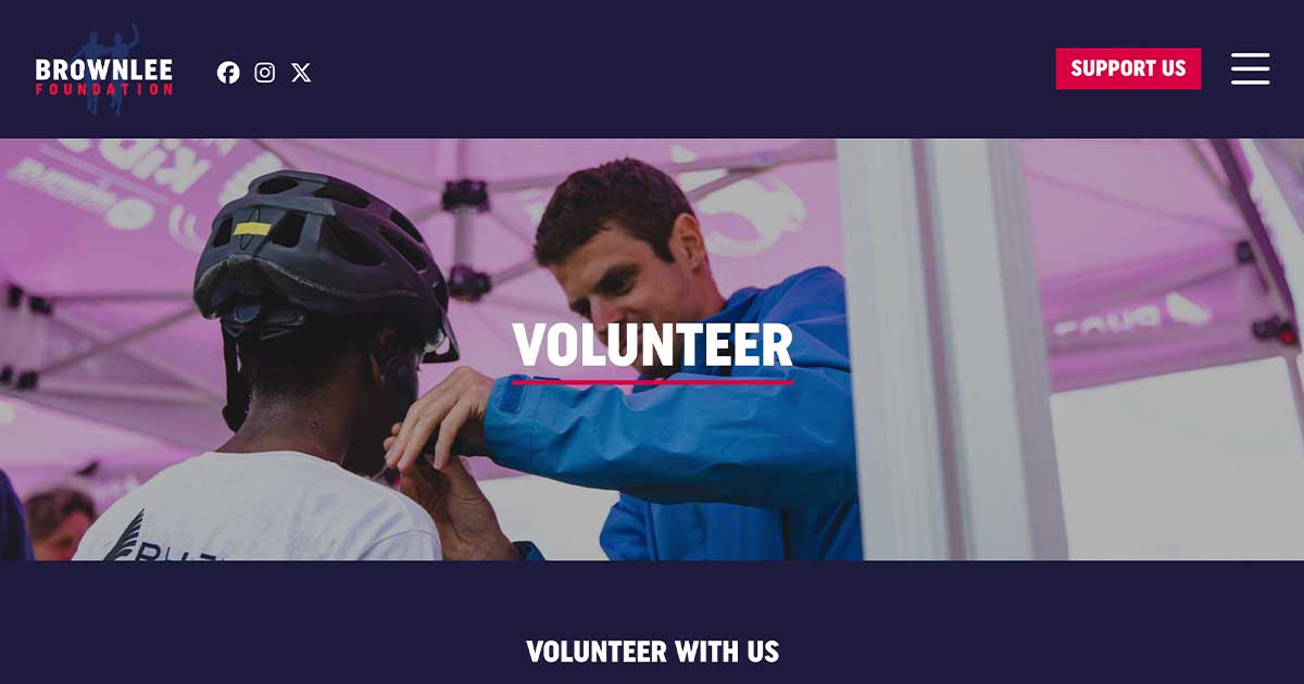 Volunteer | The Brownlee Foundation Volunteer | The Brownlee Foundation