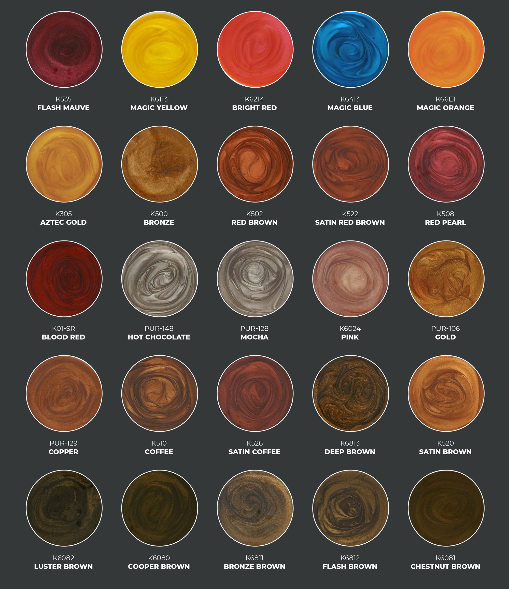 Epoxy Floor Coating Color Chart | Alanis Epoxy Flooring