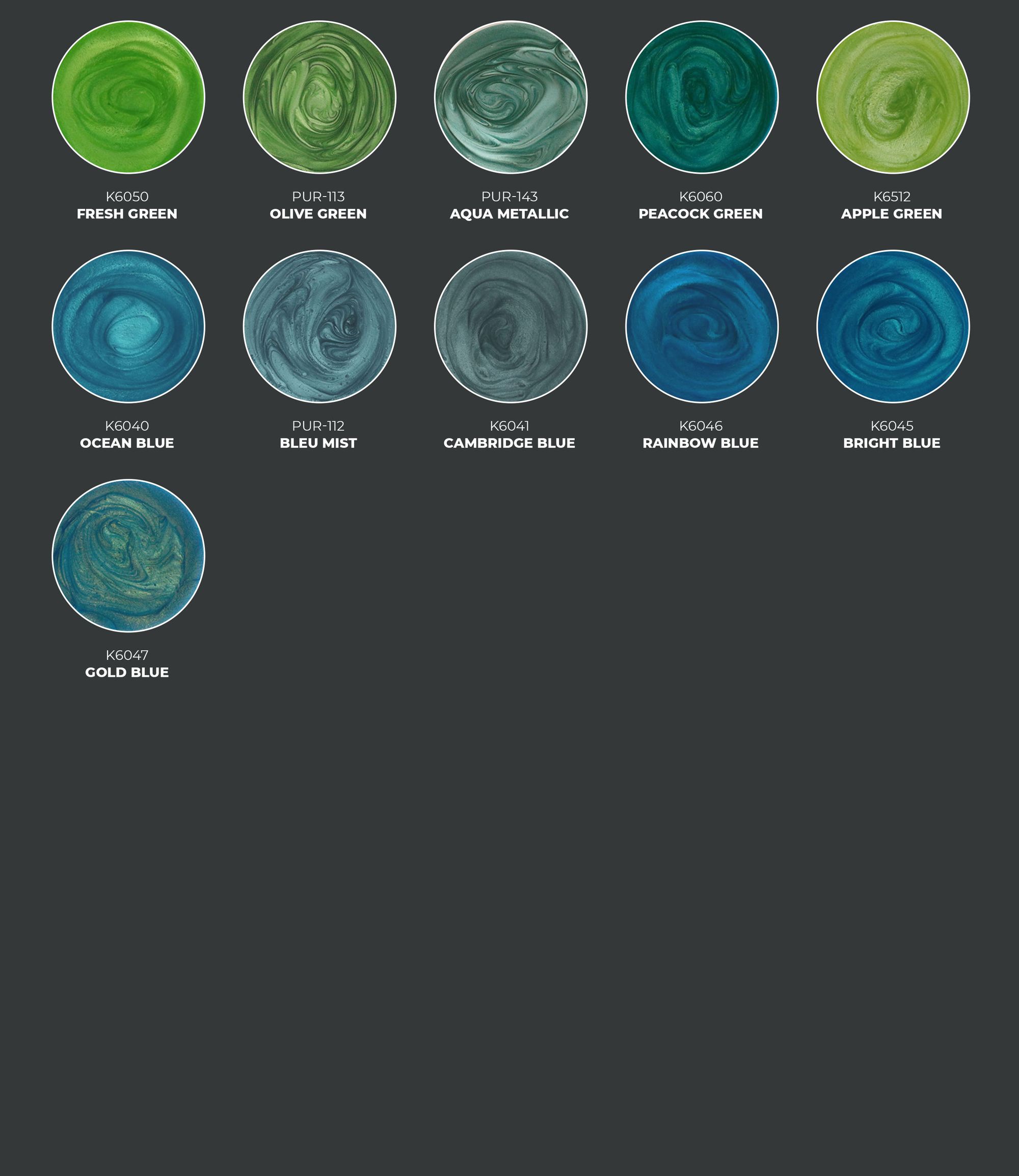 Epoxy Floor Coating Color Chart | Alanis Epoxy Flooring