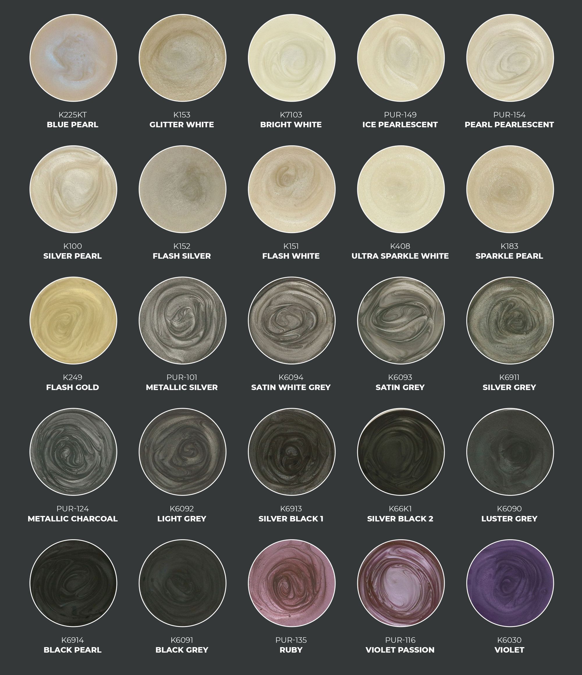 Epoxy Floor Coating Color Chart | Alanis Epoxy Flooring