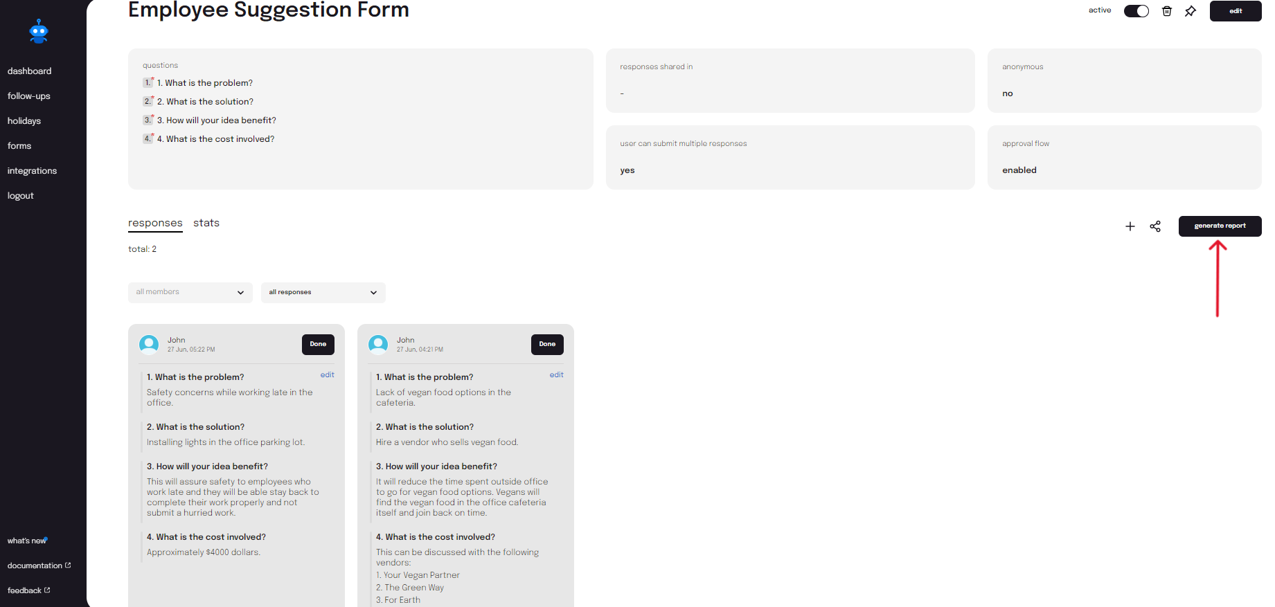 What must you consider to make your employee suggestion box a success?