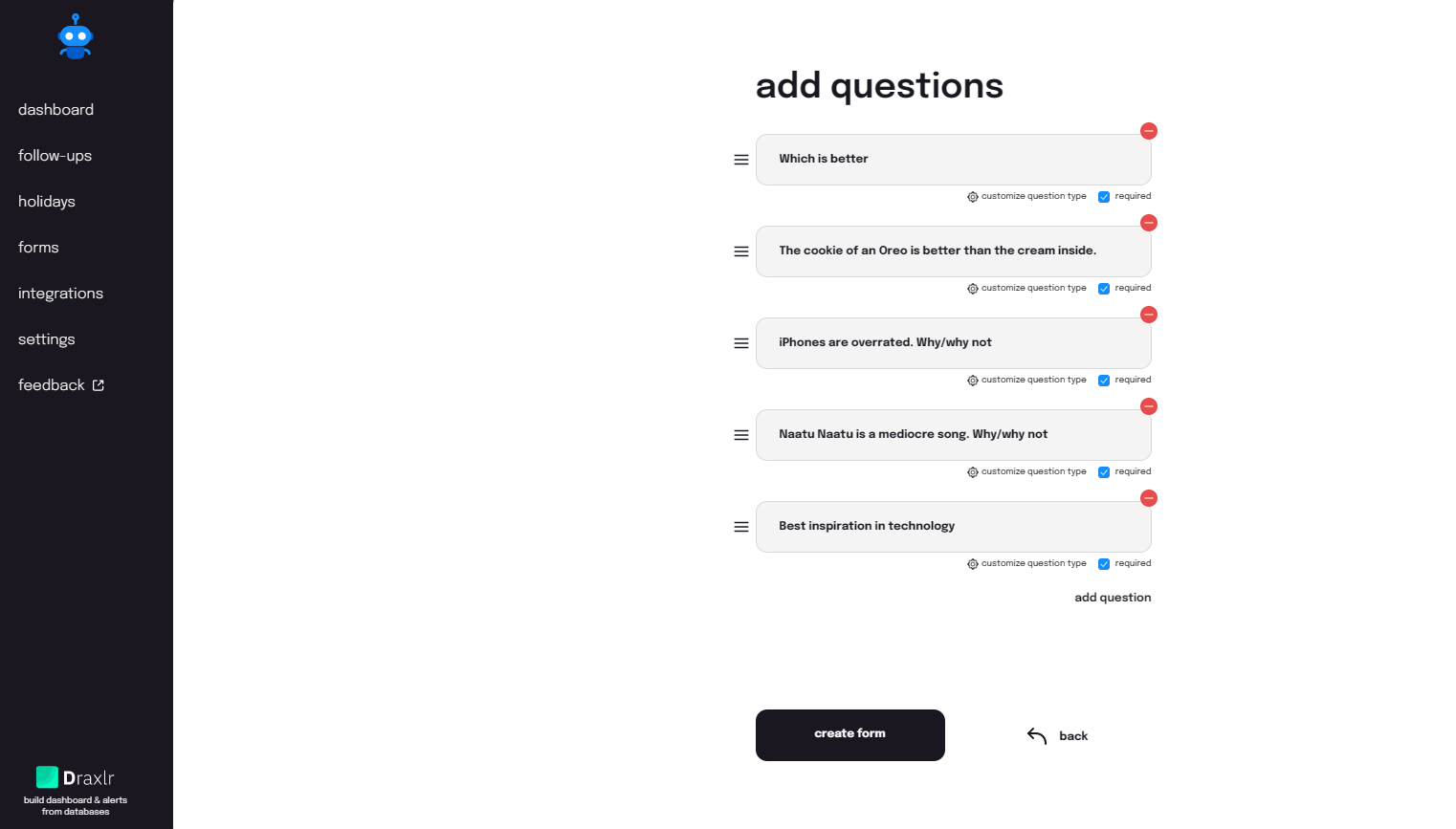 50 hot takes to power your team conversations
