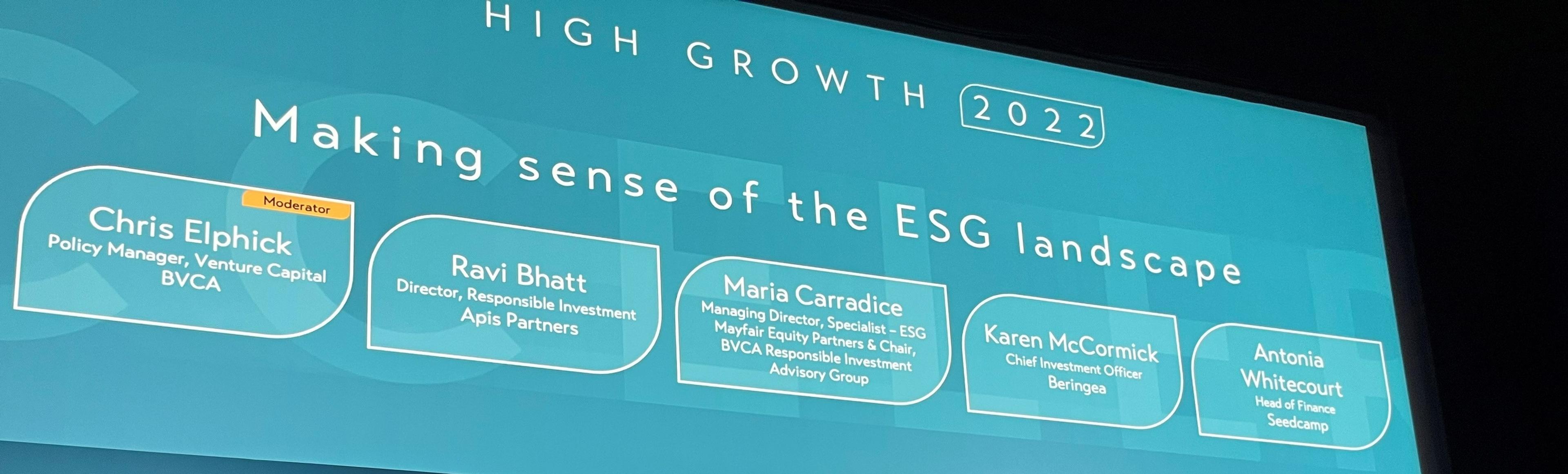 Last week, the KEY ESG team attended the BVCA conference