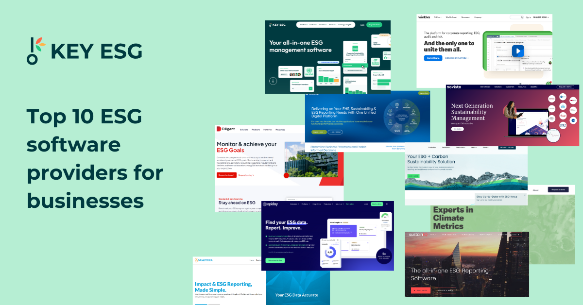 What are the top 10 ESG reporting software providers?