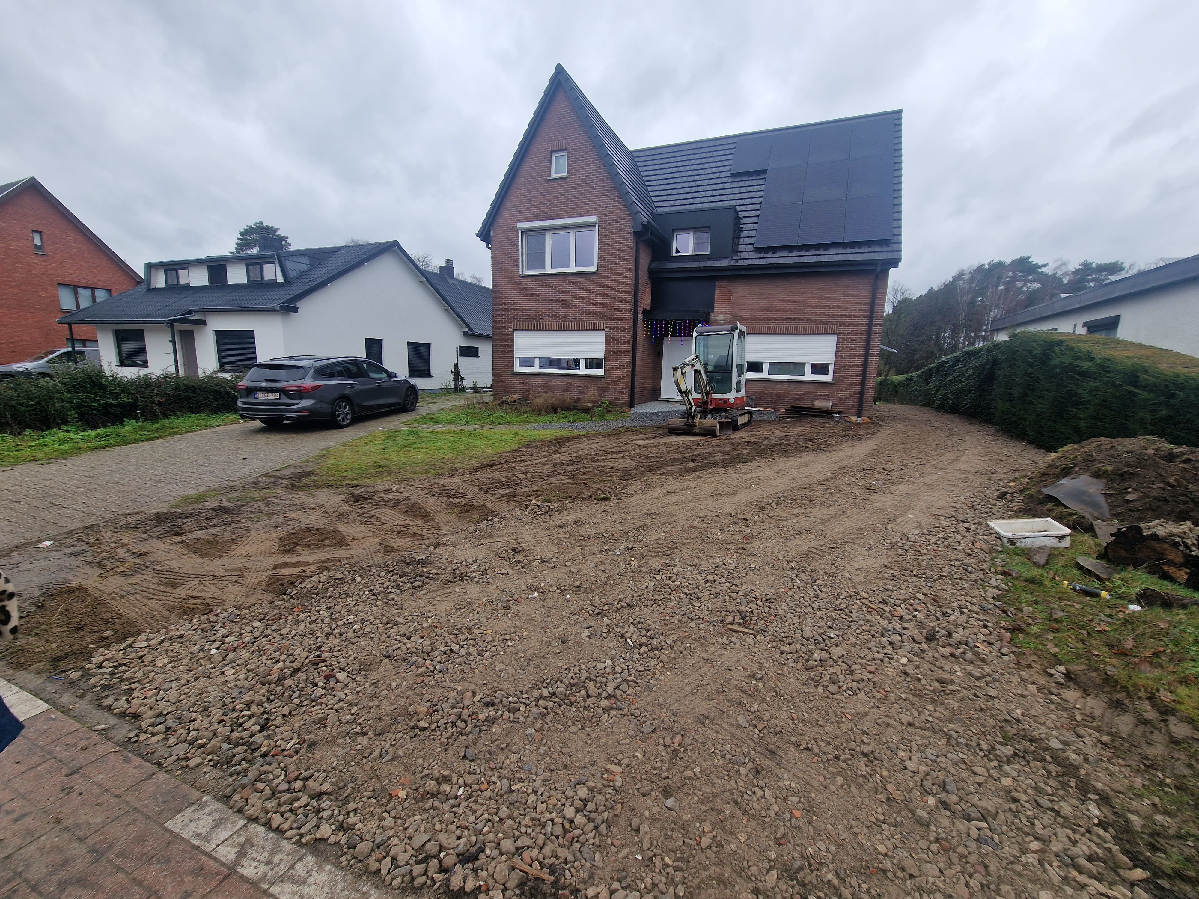 Realisatie: Inrit met betonpuin